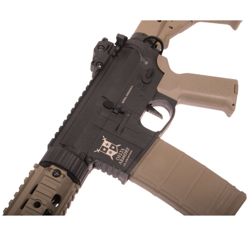 Delta Armory AR15 Charlie SilentOps 9″ EAGLE Half Tan AEG Airsoft Tüfek ...